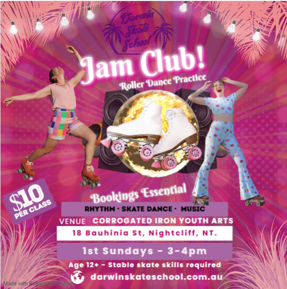 JAM CLUB! Roller Skate Dance – Darwin Skate School